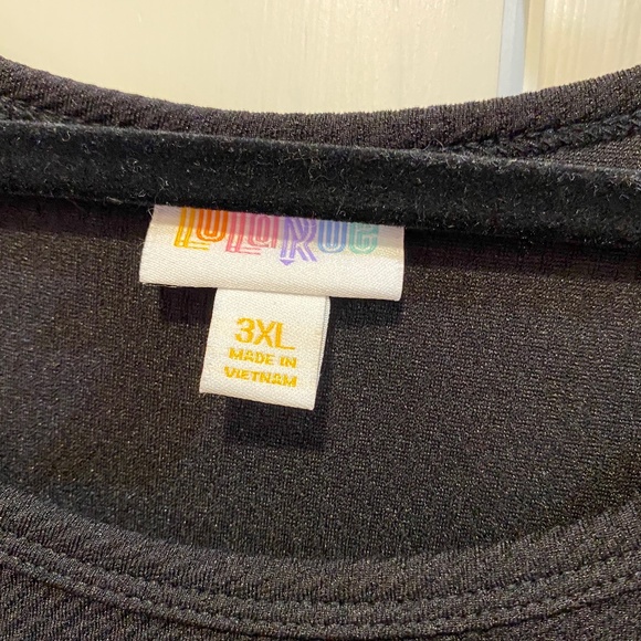 LuLaRoe | Dresses | Lularoe Georgia Dress Womens 3x Solid Black Xxxl T ...